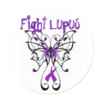 Fight Lupus Classic Round Sticker | Zazzle