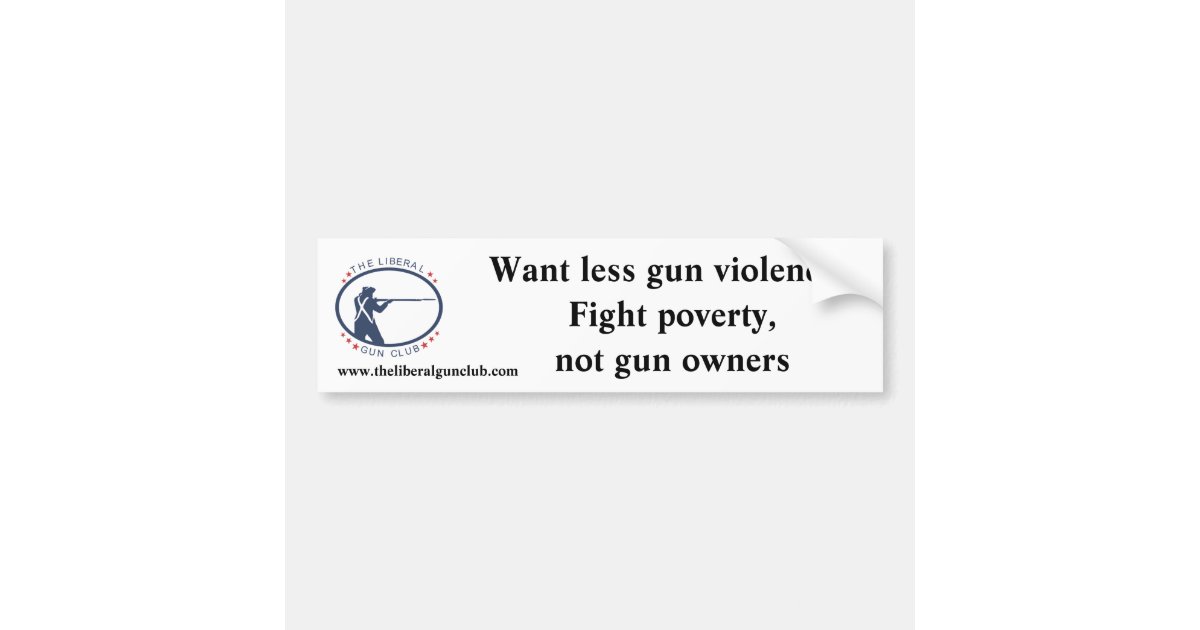 Fight Poverty bumper sticker | Zazzle