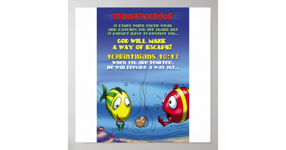 Fight Temptation Poster | Zazzle