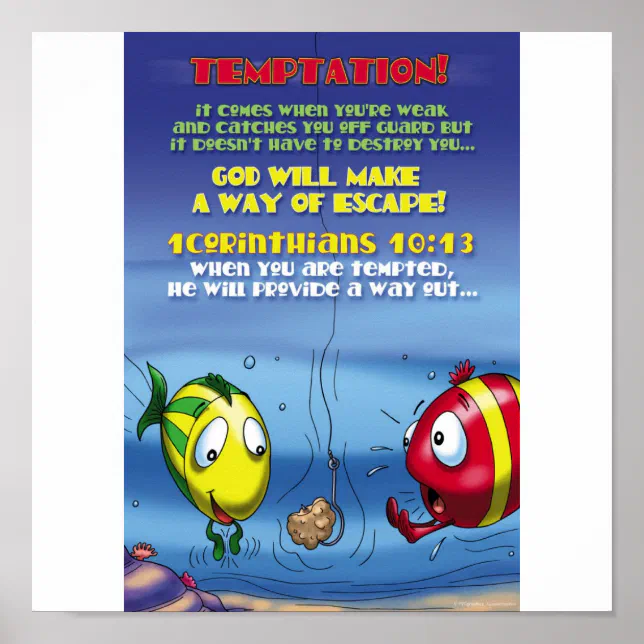 Fight Temptation Poster | Zazzle