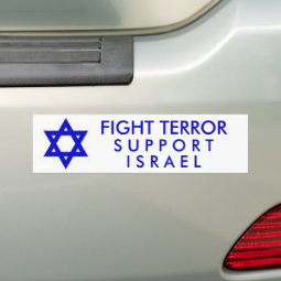 Fight Terror Support Israel Bumper Sticker | Zazzle