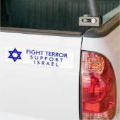 Fight Terror Support Israel Bumper Sticker | Zazzle