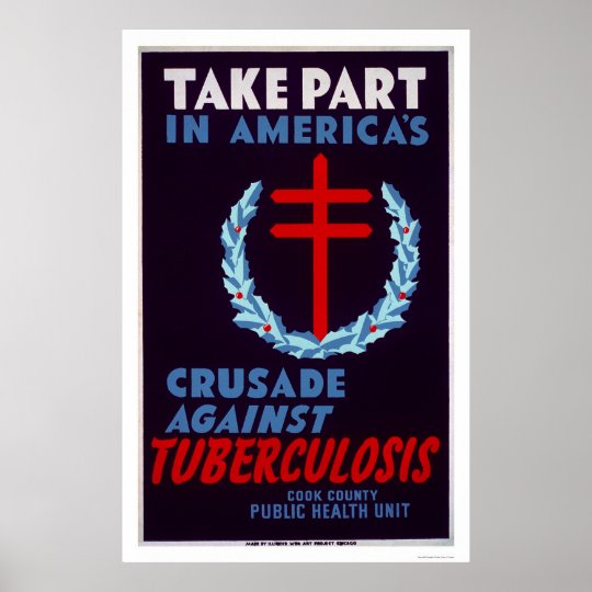 Fight Tuberculosis 1940 WPA Poster | Zazzle.com
