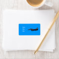 Fighter Jet Flying Label | Zazzle