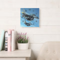 Fighter Jets Square Wall Clock | Zazzle