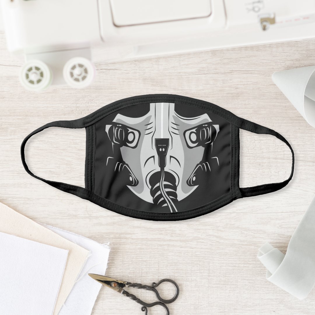 Fighter Pilot Face Mask | Zazzle