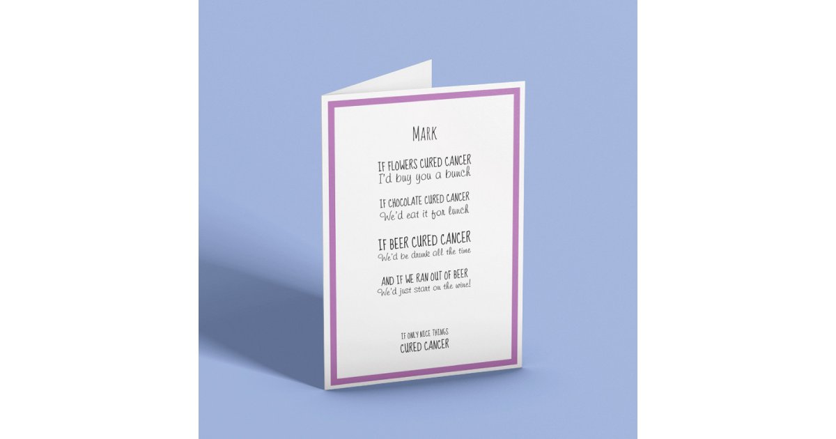 Fighting Cancer Support Card | Zazzle