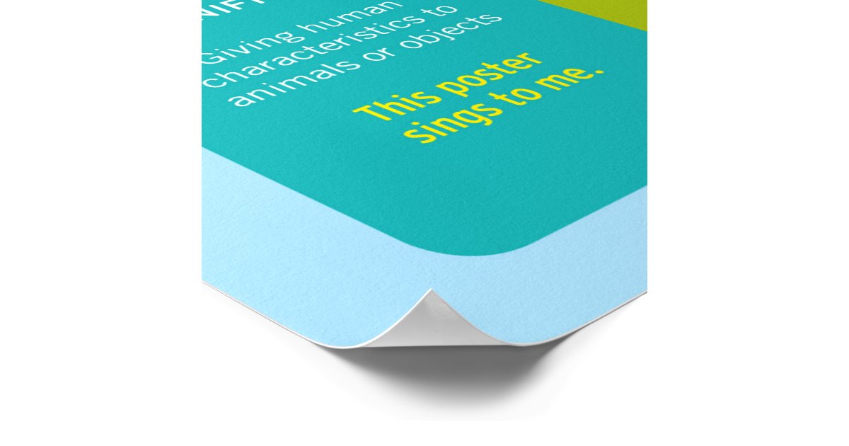 Figurative Language Infographic Poster | Zazzle.com