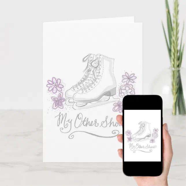 Figure Ice skating Birthday Greeting Card | Zazzle