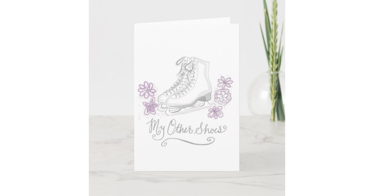Figure Ice skating Birthday Greeting Card | Zazzle