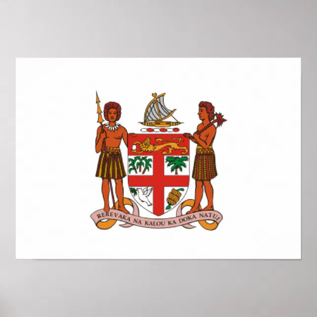 Fiji Coat of Arms Poster | Zazzle