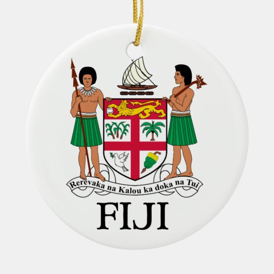FIJI - emblem / flag / coat of arms / symbol Ceramic Ornament | Zazzle.com