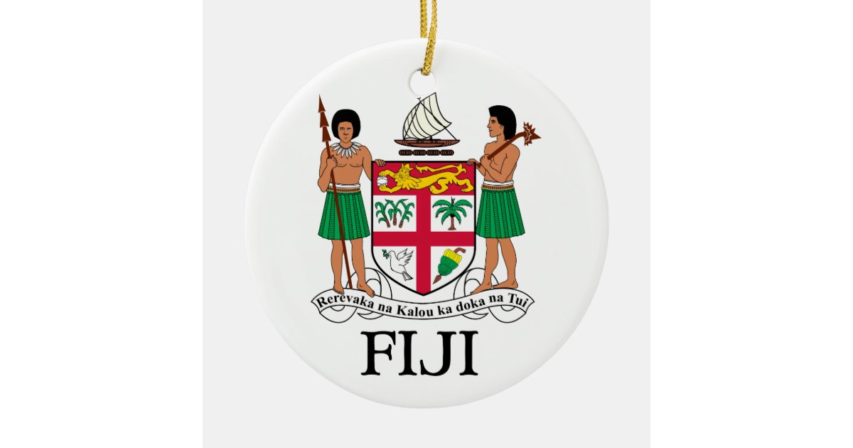 FIJI - emblem / flag / coat of arms / symbol Ceramic Ornament | Zazzle