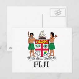 FIJI - emblem / flag / coat of arms / symbol Postcard | Zazzle