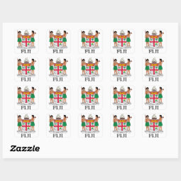 FIJI - emblem / flag / coat of arms / symbol Square Sticker | Zazzle