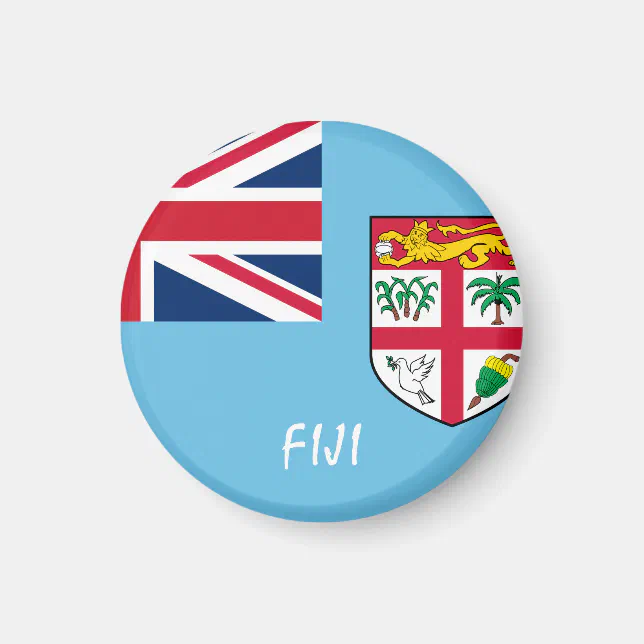 Fiji, Fijian flag & Oceania - travel/sports fans Magnet | Zazzle