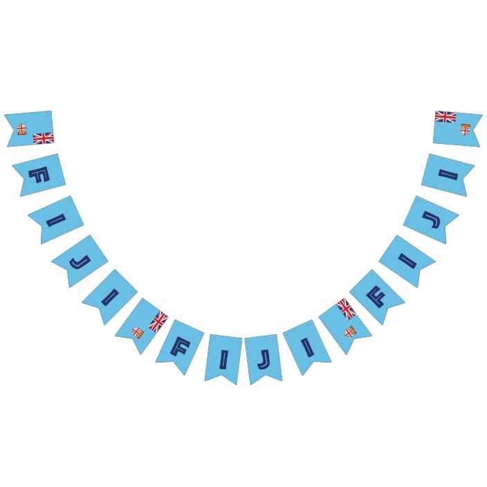Fiji Flag Banner International Day Decorations | Zazzle.com