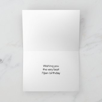 Fiji Flag Birthday Card | Zazzle