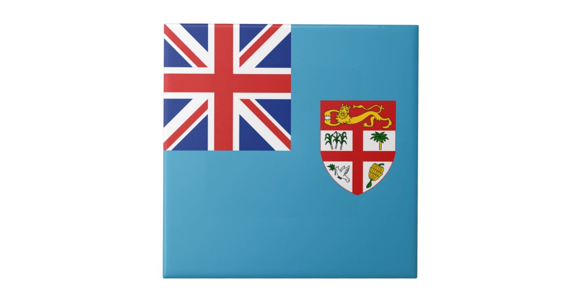 Fiji Flag Ceramic Tile | Zazzle