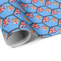 Fiji Flag Honeycomb Wrapping Paper | Zazzle