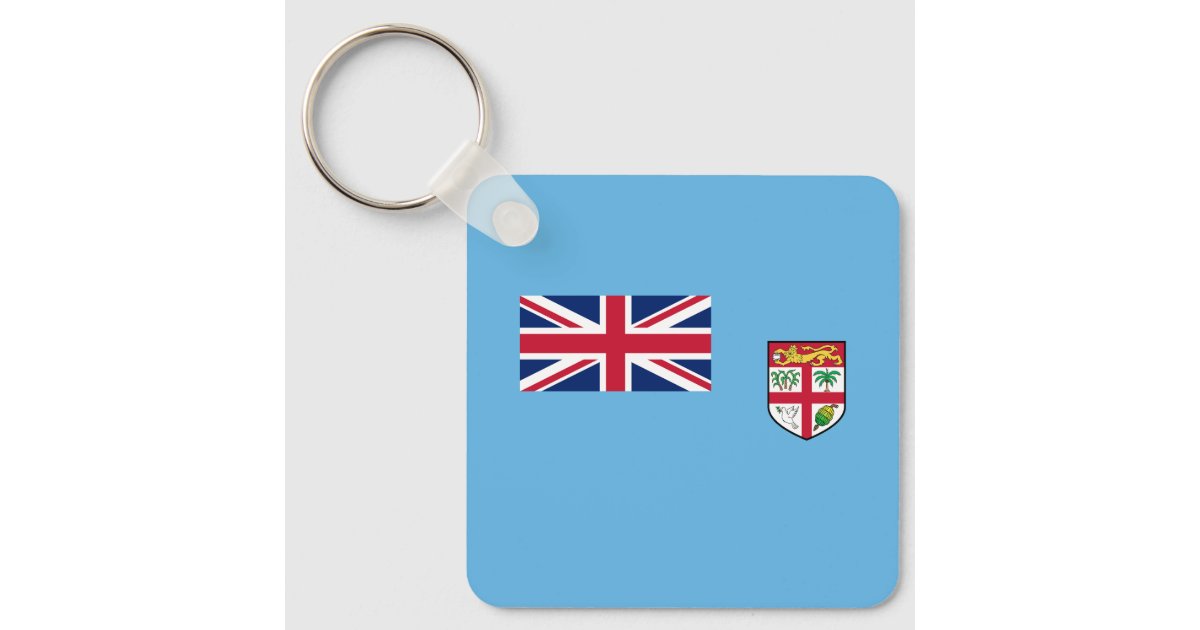 Fiji Flag Keychain | Zazzle