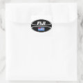 Fiji Flag Rugby Ball Square Sticker | Zazzle