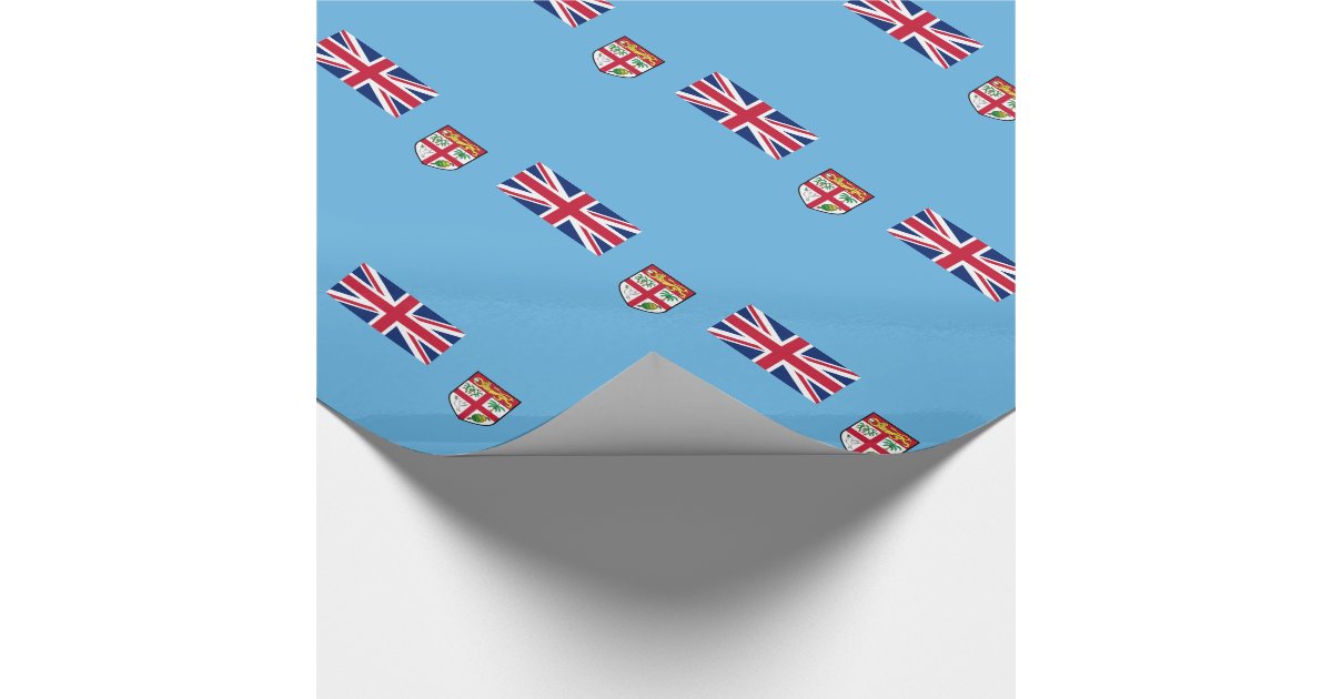 Fiji Flag Wrapping Paper | Zazzle
