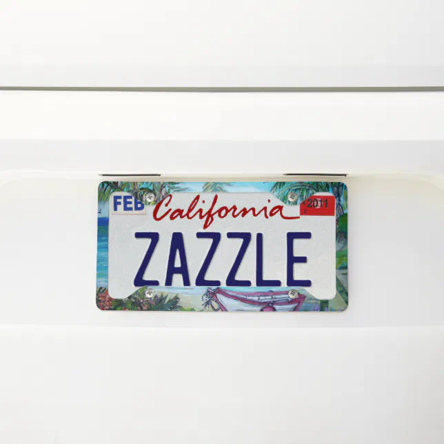 Fiji Island - License Plate Frame | Zazzle