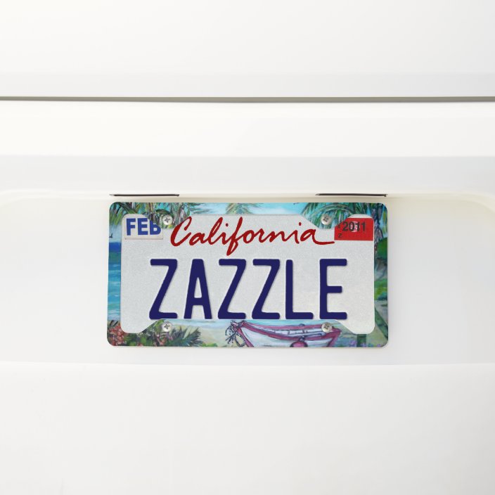 Fiji Island - License Plate Frame | Zazzle.com