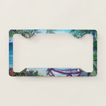 Fiji Island - License Plate Frame | Zazzle