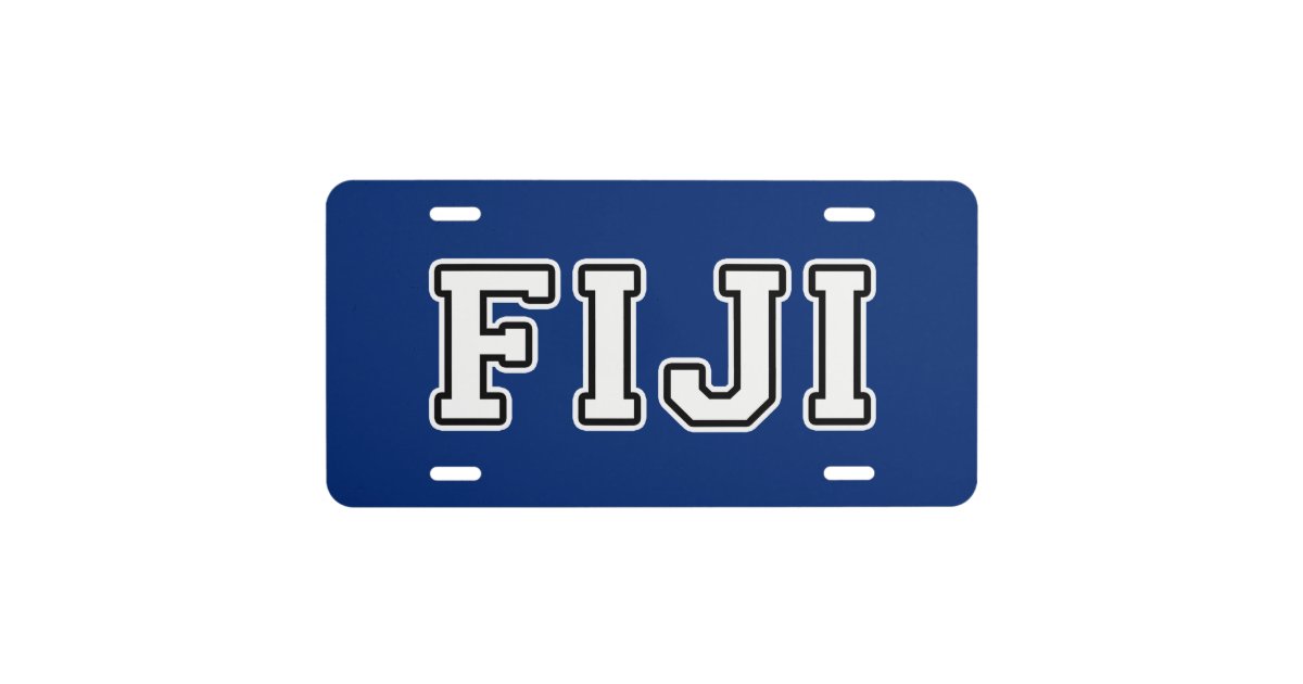 Fiji License Plate | Zazzle