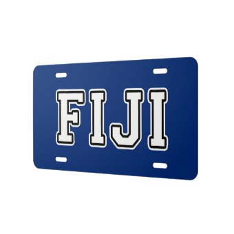 Fiji License Plate | Zazzle