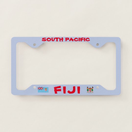 Fiji License Plate Frame | Zazzle.com