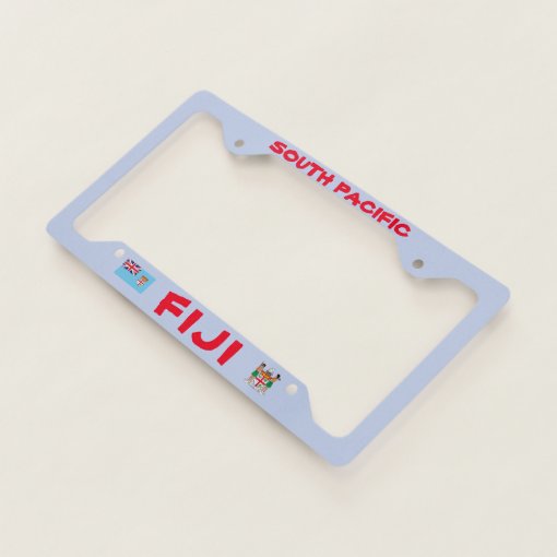 Fiji License Plate Frame | Zazzle