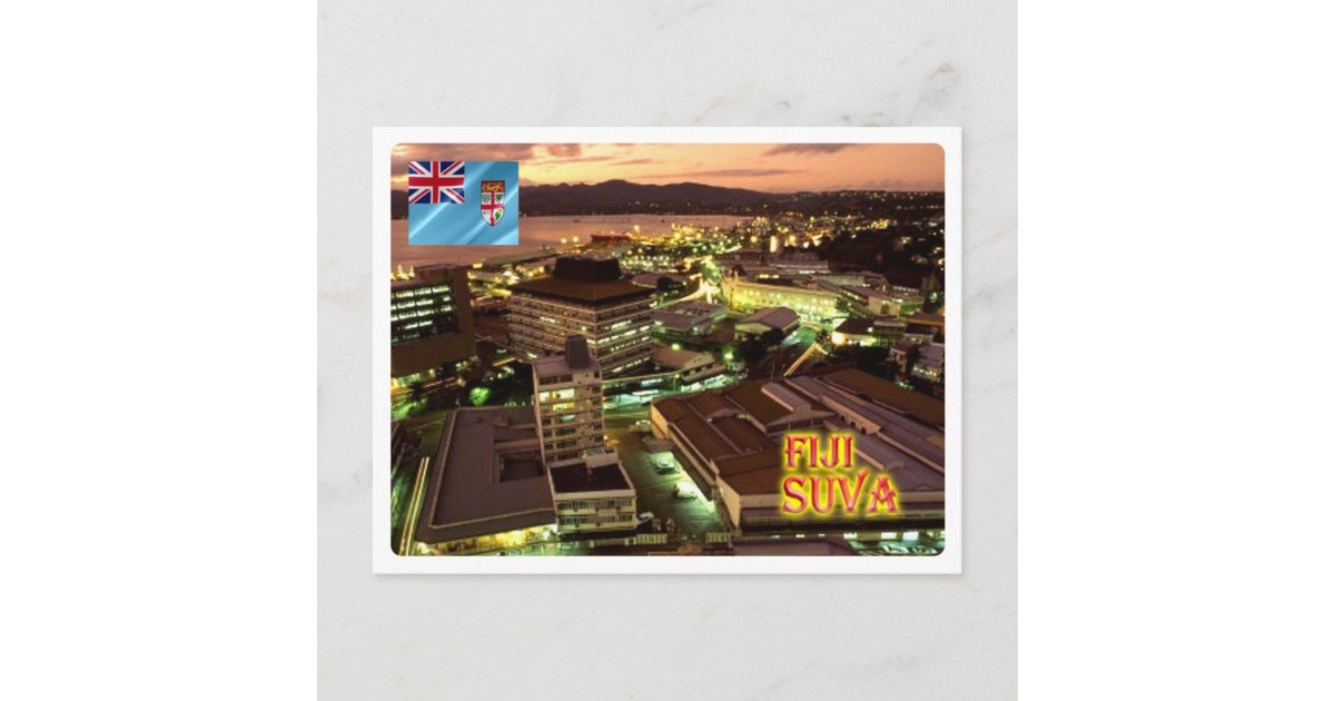 Fiji - Suva at Night - Postcard | Zazzle