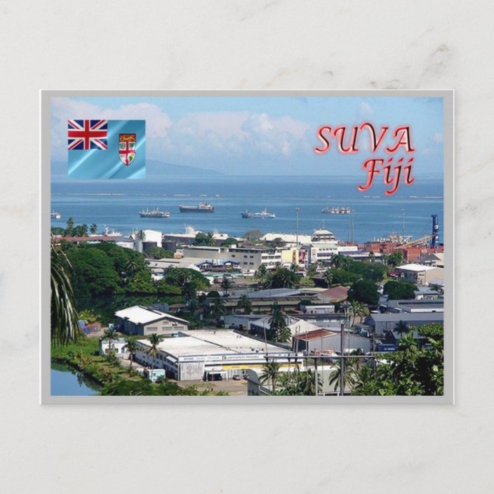 Fiji - Suva City - Walu Bay Industria - Postcard | Zazzle.com