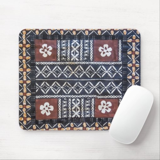 Fiji Tapa Cloth Print Mouse Pad | Zazzle