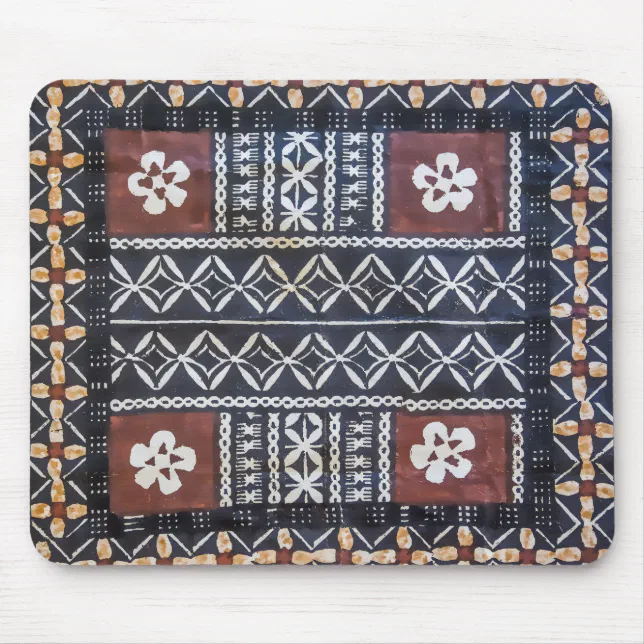 Fiji Tapa Cloth Print Mouse Pad | Zazzle