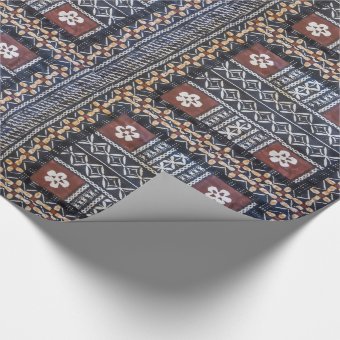 Fiji Tapa Cloth Print Wrapping Paper | Zazzle