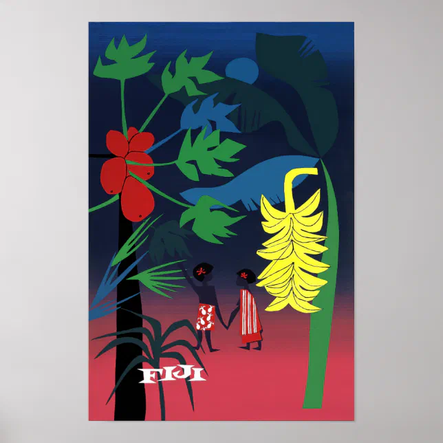 Fiji travel poster | Zazzle