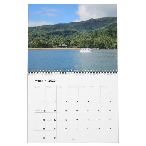 Fiji Wall Calendar by J.W. Fatherree. | Zazzle