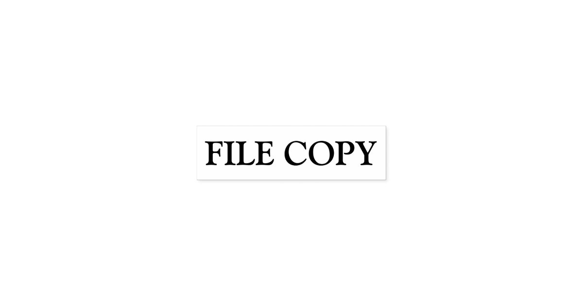 File copy document business office use pocket stamp | Zazzle