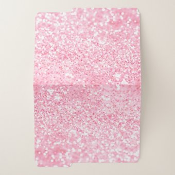 File Folder Set - Sparkling Glitter Pink | Zazzle