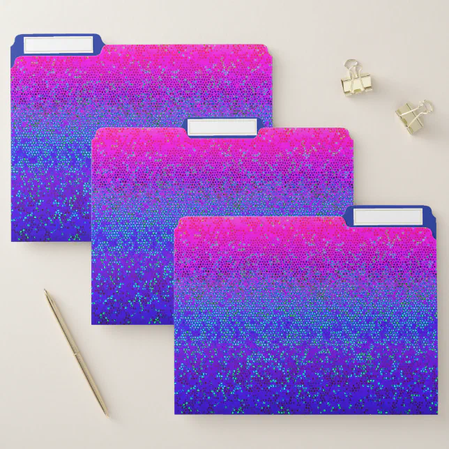 File Folders Glitter Star Dust | Zazzle