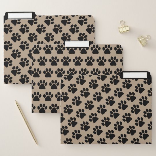 File Folders - Puppy Paw Prints | Zazzle.com