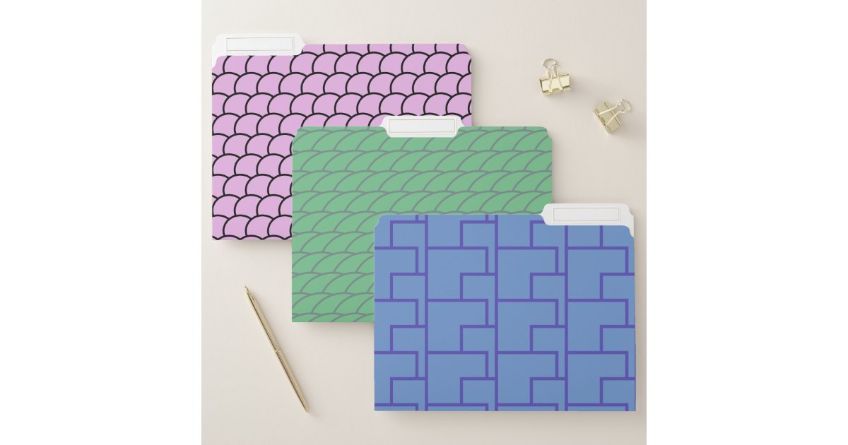 File Folders - Tiled Shapes | Zazzle