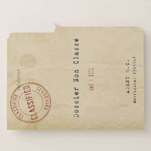 File not classified file folder | Zazzle