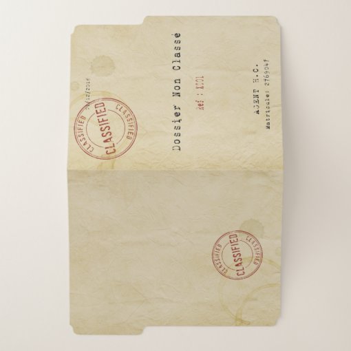 File not classified file folder | Zazzle