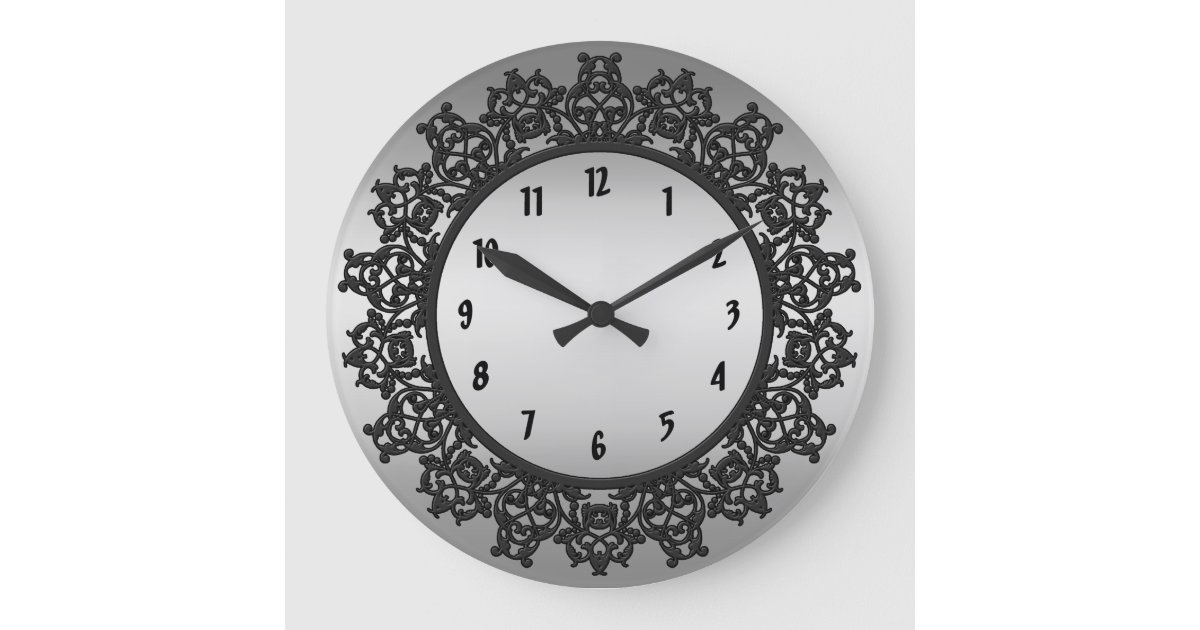 Filigree Wall Clock | Zazzle