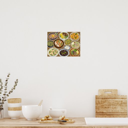 Filipino Dishes / Pinoy Food Ulam Poster | Zazzle